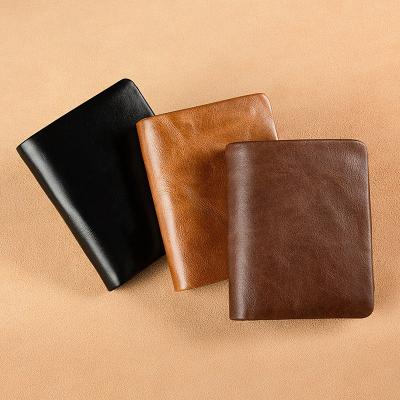 Cina Portafoglio maschile multifunzione di grande capacità in stile retro casual con protezione RFID in vendita