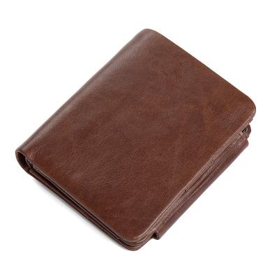 Cina Portafoglio maschile multifunzione di grande capacità in stile retro casual con protezione RFID in vendita
