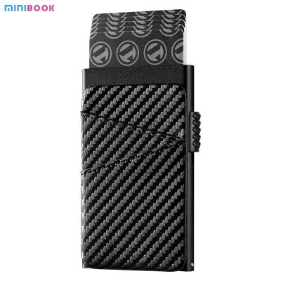 China RFID Wallet Slim Direct Aluminum Metal Card Case Card Holder for Men Minibook Professional for sale