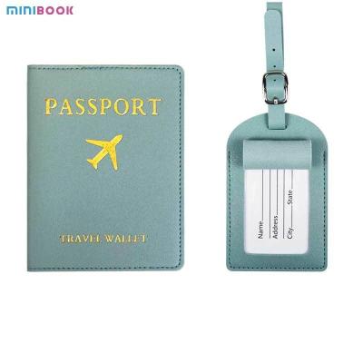 Cina Organizza i tuoi documenti di viaggio in modo efficiente con il pacchetto di copertina del passaporto e tag per bagagli in PU in vendita