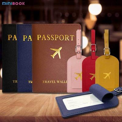 Cina Organizza i tuoi documenti di viaggio in modo efficiente con il pacchetto di copertina del passaporto e tag per bagagli in PU in vendita