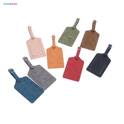 China Customized Saffiano Travel Suitcase with Personalized Name Tag and Pu Leather Tag for sale