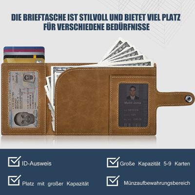 中国 本物革 軽量 薄型 RFID アルミ スリムカードホルダー 財布 低MOQ ミックスモデル 販売のため