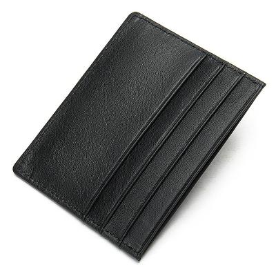 Cina Vantaggioso Modelli di miscela a basso MOQ Logo personalizzato Portante di carta in pelle sottile Portafoglio in pelle PU in vendita