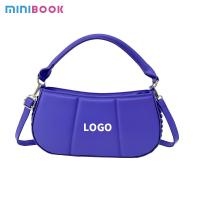 China 2024 Lady Single Shoulder Bag Polyester Lining Striped Pattern Custom Logo OEM for sale