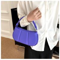 China 2024 Lady Single Shoulder Bag Polyester Lining Striped Pattern Custom Logo OEM for sale