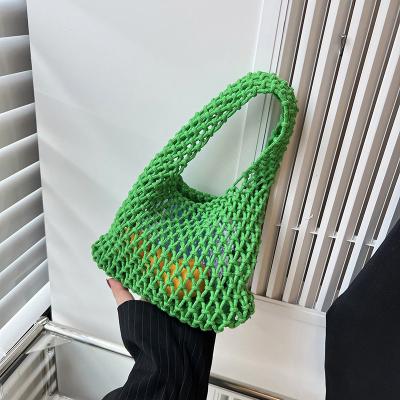 Cina Modelli di mix vantaggiosi Viaggio spiaggia Rete da pesca Borsa da mano Borsa da spalla tessuta in vendita