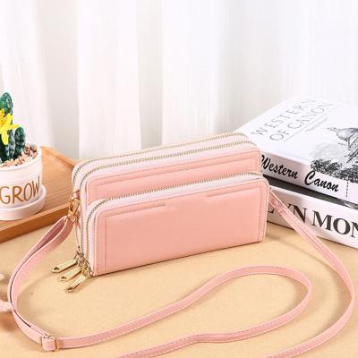 Cina Fashion Long Wallet doppio strato doppia cerniera donna borsetta per tutte le stagioni in vendita