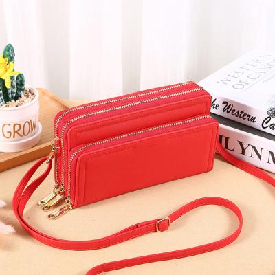 Cina Fashion Long Wallet doppio strato doppia cerniera donna borsetta per tutte le stagioni in vendita