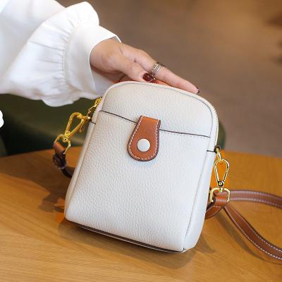 Cina 2024 Chic Real Leather Piccole borse e borse da mano per donne Summer Simplicity Collection in vendita