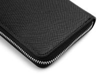 China Multi-Function Clutch Budget Long Zipper Wallet PU Leather Cross Pattern 20cm for sale