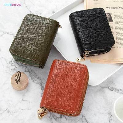 China Logotipo personalizado Mini RFID Bloqueando Zipper Moeda Bolso de Bolso para Meninas à venda