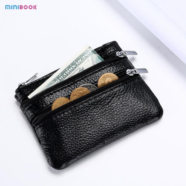 Quality 2023 Fashion Designer Bags Genuine Leather Coin Purse with Key Ring in Pure for sale