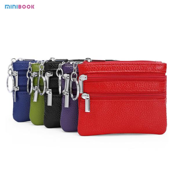 Quality 2023 Fashion Designer Bags Genuine Leather Coin Purse with Key Ring in Pure for sale