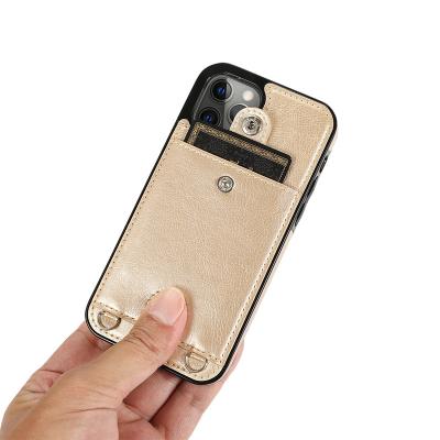 Cina Cassa in pelle uomo crossbody per iPhone 12 Pro Max in vendita