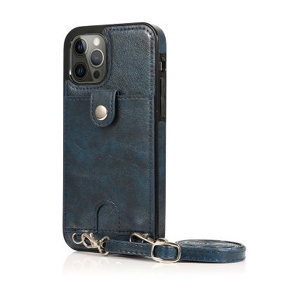 Cina Cassa in pelle uomo crossbody per iPhone 12 Pro Max in vendita