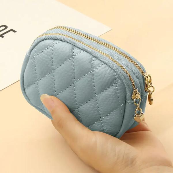 Quality Minibook Ladies Wallets And Purse Women Key Chain Pouch Made of Genuine Cowhide for sale