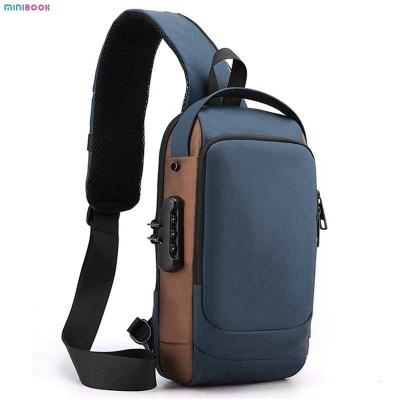 Cina Daily Life Men's Motorcycle Bag with Password Lock Keep Your Belongings Safe and Organized in vendita