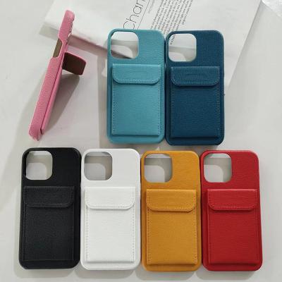 Cina Cassa per telefono in cuoio per portacarte artigianale con caratteristica antiurto e design di lusso in vendita