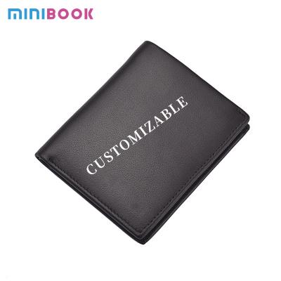 Cina Personalizza il tuo logo Portafoglio corto da uomo Tasca anteriore sottile minimalista Portafoglio a blocco RFID in vendita