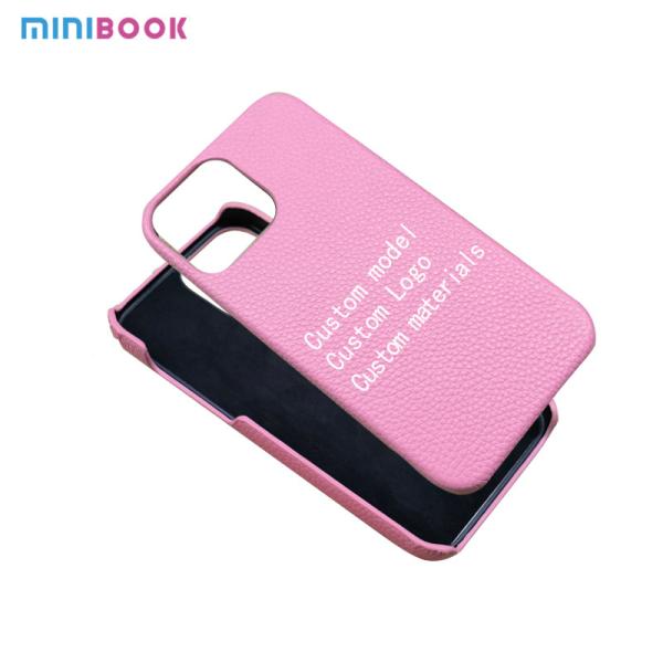 Quality Custom Logo Genuine Leather Phone Case for iPhone 14 Pro Max Luxury Shockproof for sale