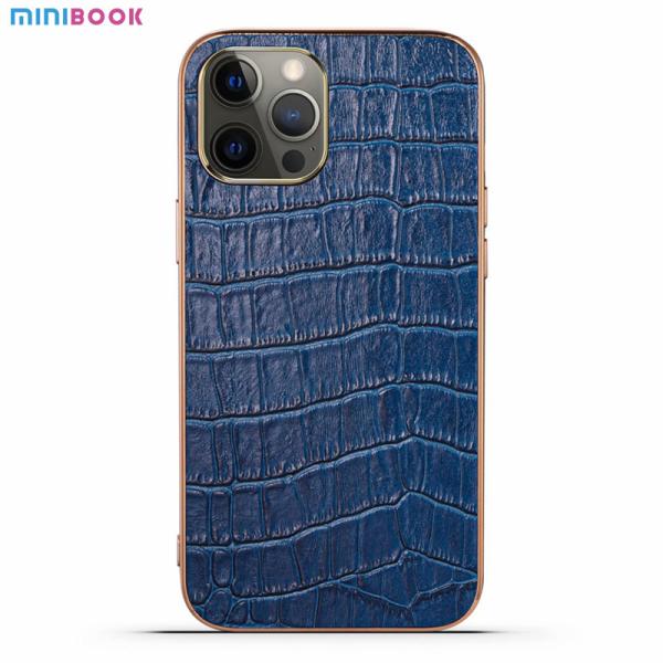 Quality Shockproof Luxury Crocodile Skin Pattern Leather Phone Case for iPhone 12 13 14 for sale