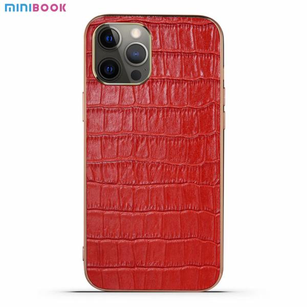 Quality Shockproof Luxury Crocodile Skin Pattern Leather Phone Case for iPhone 12 13 14 for sale