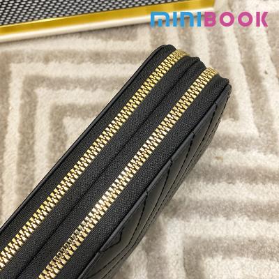 Cina Doppio cerniera di nylon rivestimento materiale Lady Wallet con RFID blocco e design di moda in vendita