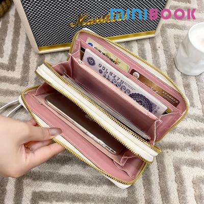 Cina Doppio cerniera di nylon rivestimento materiale Lady Wallet con RFID blocco e design di moda in vendita