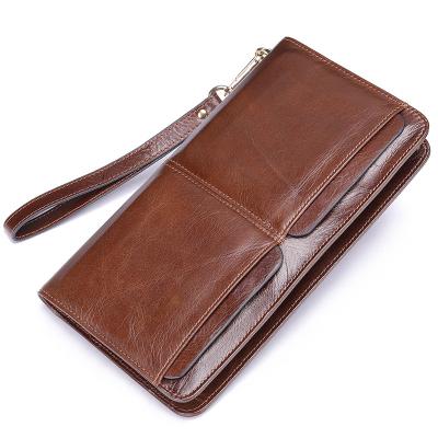中国 ファッション オーダーメイド 男性 財布 長い ザイプ と 多機能 本物の 革 販売のため