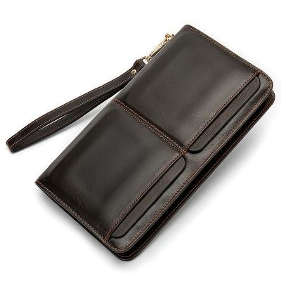 中国 ファッション オーダーメイド 男性 財布 長い ザイプ と 多機能 本物の 革 販売のため
