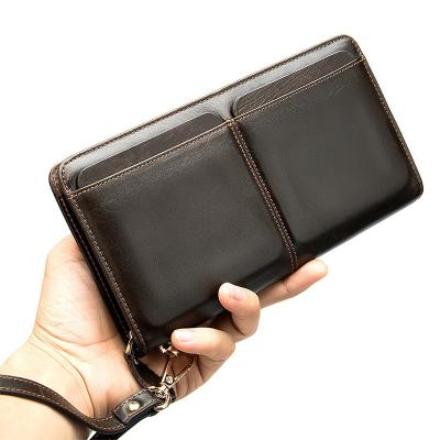 中国 ファッション オーダーメイド 男性 財布 長い ザイプ と 多機能 本物の 革 販売のため