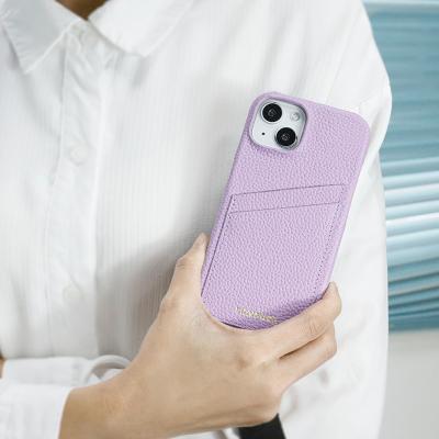 Cina Cassa per telefono in pelle originale per iPhone a prova di urti Coperta posteriore del portafogli in vendita