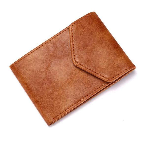 Quality GENUINE LEATHER Cross-Border Card Bag Anti-Theft Wallet for Men in Japanese for sale