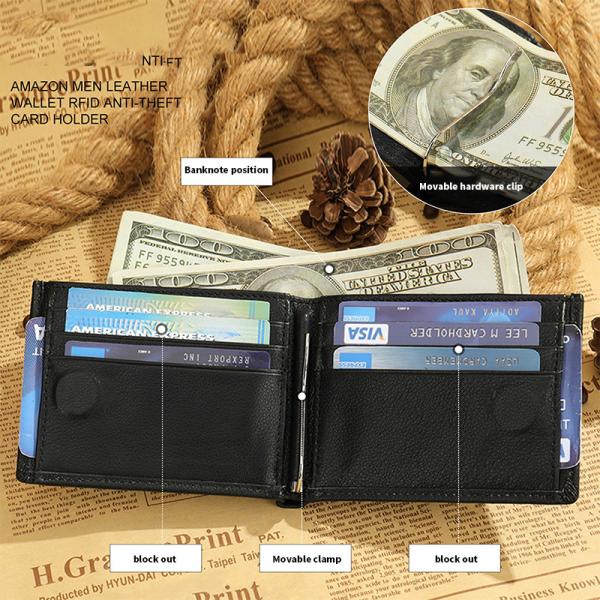 Quality Waterproof First-Layer Cowhide Wallet with Multi-Card Slots and Anti-Magnetic for sale