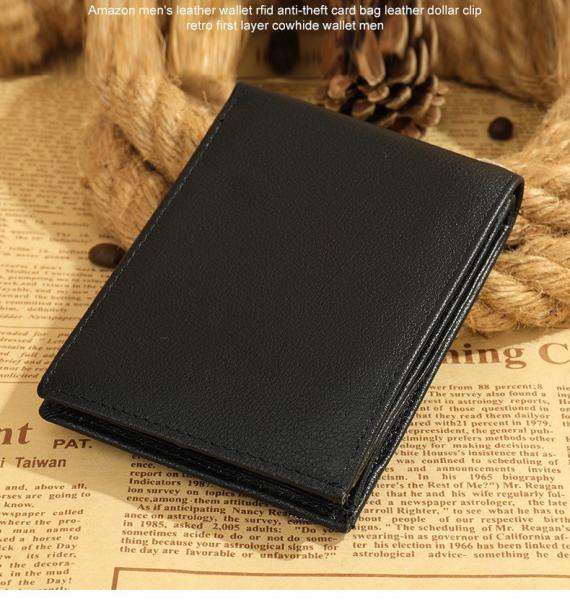 Quality Waterproof First-Layer Cowhide Wallet with Multi-Card Slots and Anti-Magnetic for sale