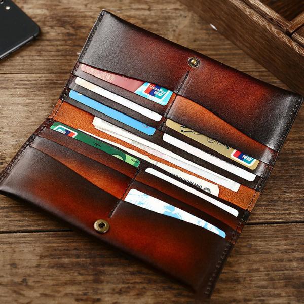 Quality Anti-Theft Cowhide Japanese and Korean Trendy Long Wallet in First Layer Leather for sale