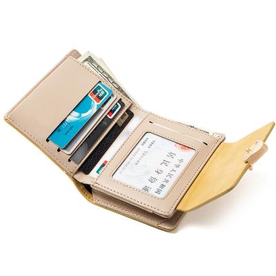 Китай Настроенный логотип PU Leaf Buckle Zipper Folding Student Coin Purse для простых и практичных продается