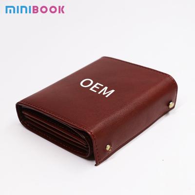 Cina Logo personalizzato Portafoglio minimalista in pelle reale per uomini Portafoglio con portafoglio di monete in vendita