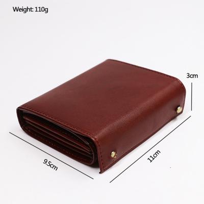 Cina Logo personalizzato Portafoglio minimalista in pelle reale per uomini Portafoglio con portafoglio di monete in vendita