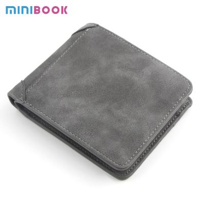 Cina Stile Borsa da uomo di moda Ultratin Vintage Matting PU Pelle Uomini Portafogli per la decorazione in vendita