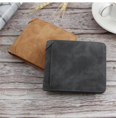 Cina Stile Borsa da uomo di moda Ultratin Vintage Matting PU Pelle Uomini Portafogli per la decorazione in vendita