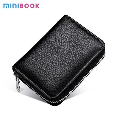 Cina Stile Moda Genuina Pelle RFID Bloccante Moda Portafoglio Carte di Credito Per Ragazze Giovani in vendita