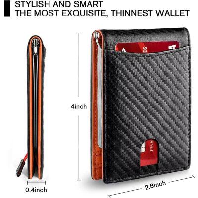 中国 MINIBOOK アドバンテージ フロントポケット RFID ブロック 二重クレジットカード 財布ホルダー 男性用 販売のため
