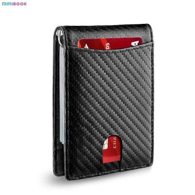 中国 MINIBOOK アドバンテージ フロントポケット RFID ブロック 二重クレジットカード 財布ホルダー 男性用 販売のため