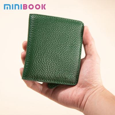 Cina Basso MOQ Mix Modelli Portafoglio in pelle originale con blocco RFID e tasca frontale con cerniera in vendita