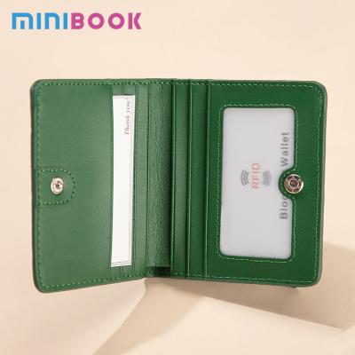 Cina Basso MOQ Mix Modelli Portafoglio in pelle originale con blocco RFID e tasca frontale con cerniera in vendita