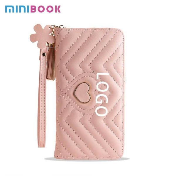 Quality Fashion Style Long Wallets for Women PU Leather Tassel Coin Purse Card Holder Clutch for sale