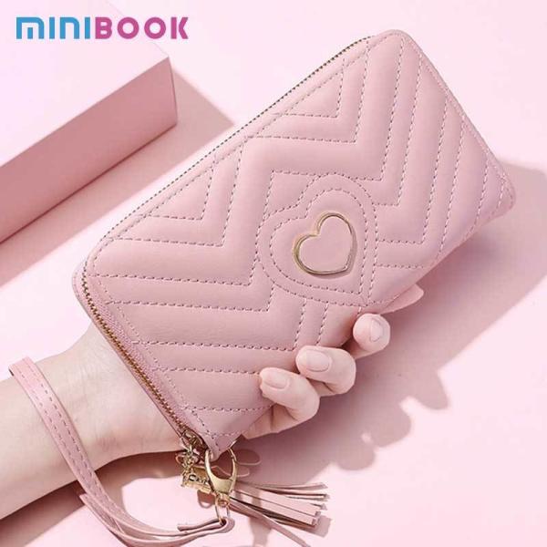 Quality Fashion Style Long Wallets for Women PU Leather Tassel Coin Purse Card Holder for sale