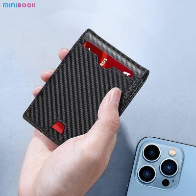 Cina Portafoglio bifold RFID maschile in pelle originale con tasche a cerniera e logo personalizzato in vendita